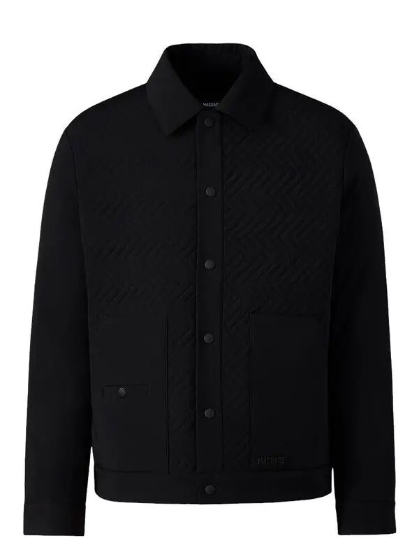 Mackage Maxwell Quilted Down Shirt Jacket - Black