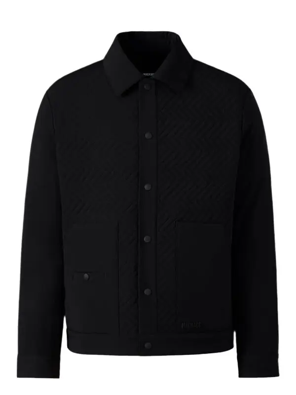 Mackage Maxwell Quilted Down Shirt Jacket - Black