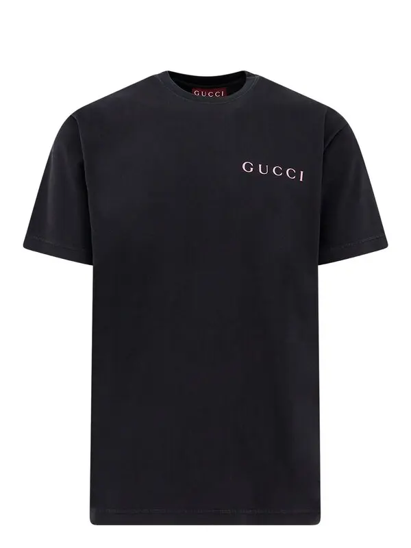 Gucci Tshirt In Cotone - Black