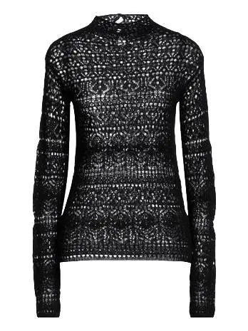 FERRAGAMO Knitted Turtleneck Top - Black