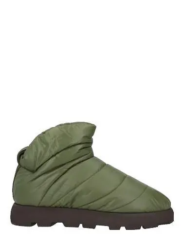 PIUMESTUDIO Ankle Boots In Textile Fibers - Green