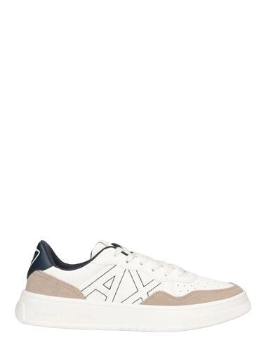 Armani Exchange Suede Low-top Sneakers - Beige