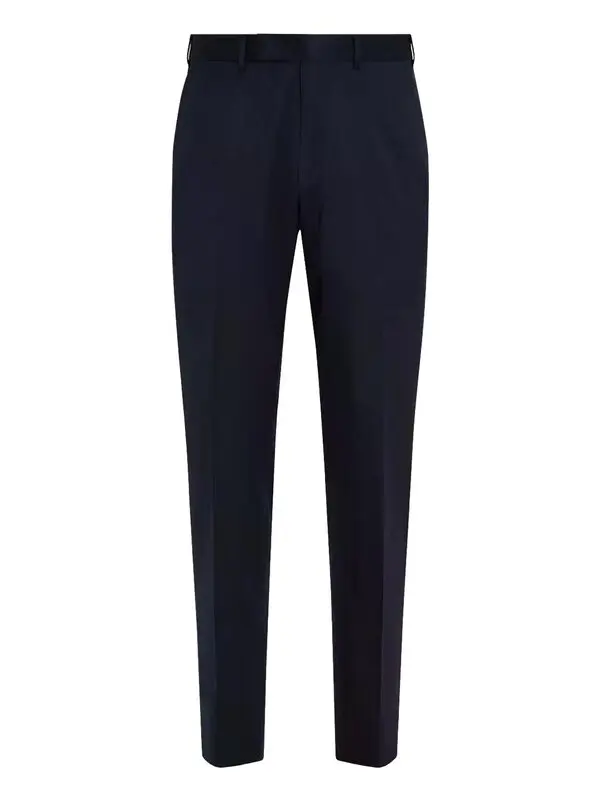 Zegna Centoventimila Wool Trousers - Blue