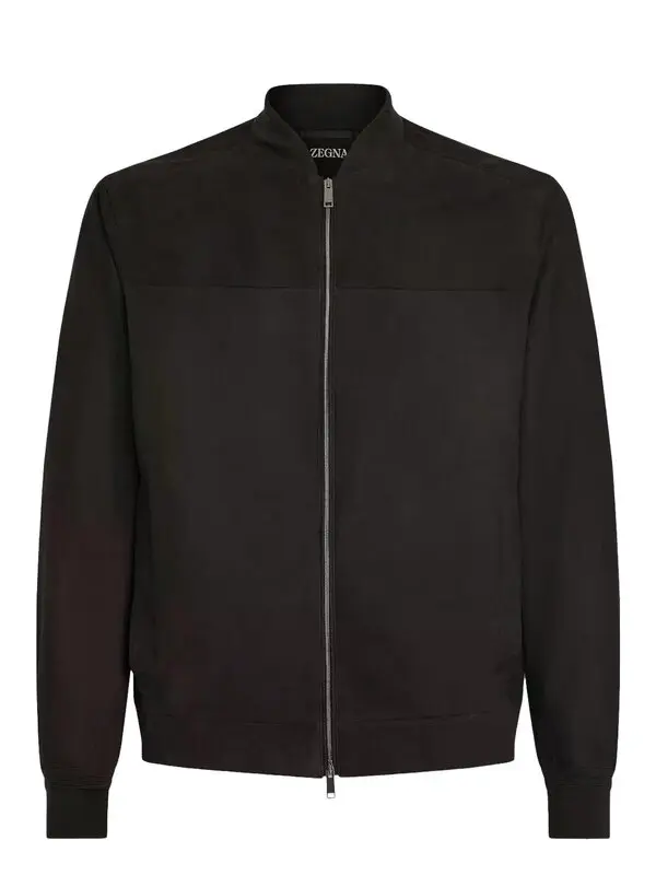 Zegna Secondskin Bomber Jacket - Black