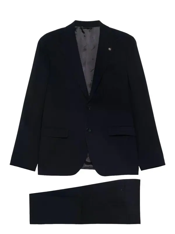 MANUEL RITZ Single-breasted Suit - Blue