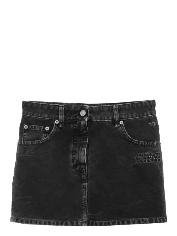 MAISON MARGIELA Denim Mini Skirt - Black