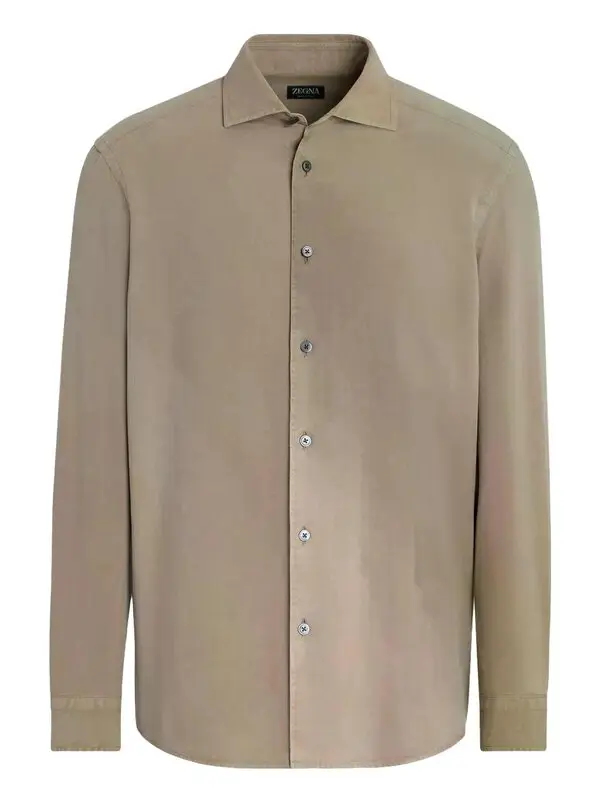Zegna Silk Shirt - Neutrals