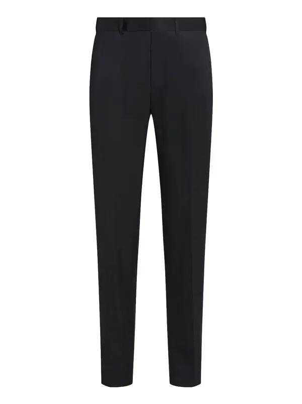Zegna Centoventimila Wool Trousers - Black