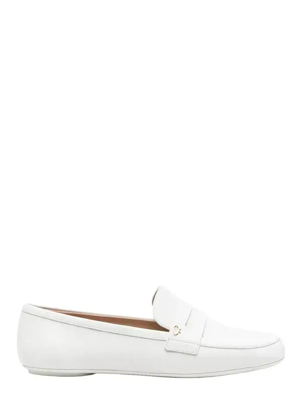 GIANVITO ROSSI Leather Loafers - White