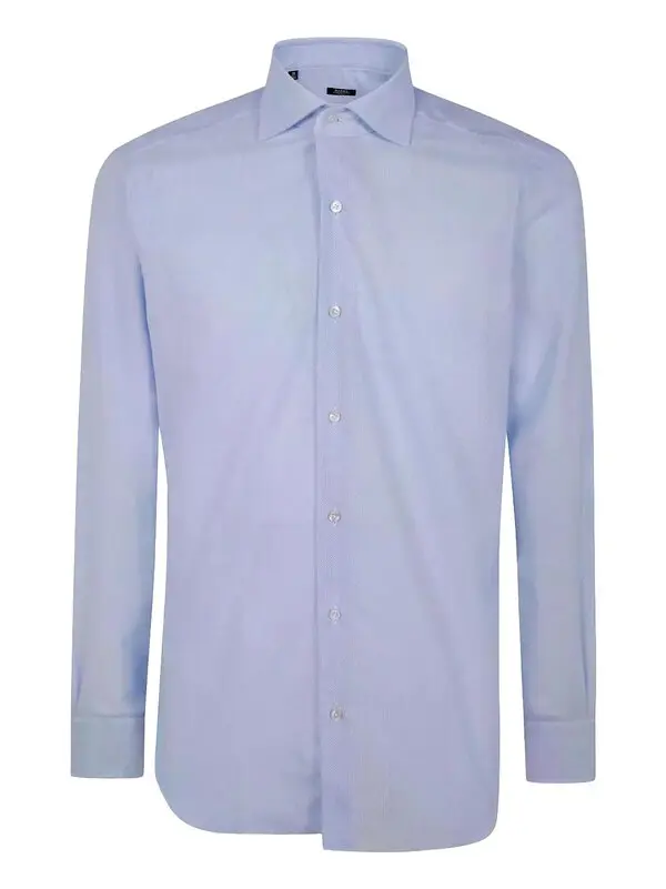 BARBA NAPOLI Cotton Shirt - Blue