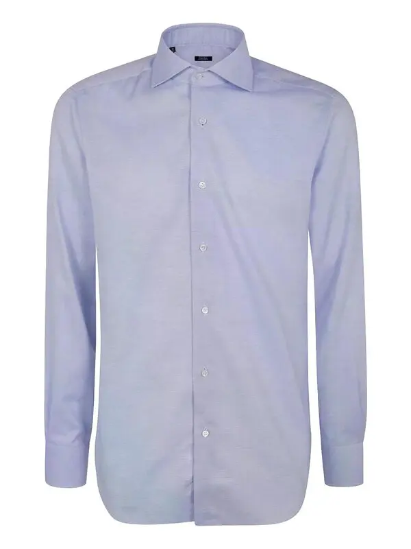 BARBA NAPOLI Cotton Shirt - Blue