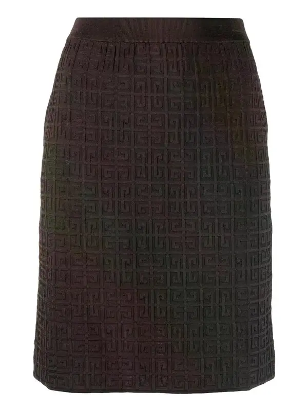 Givenchy 4g Motif Mini Skirt - Brown