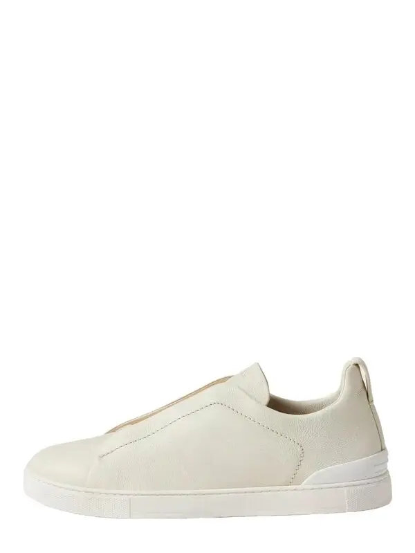 Zegna Triple Stitch Secondskin Sneakers - White