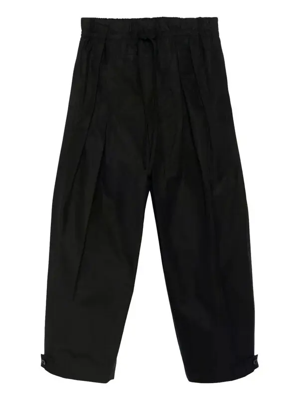 JIL SANDER Pleated Trousers - Black