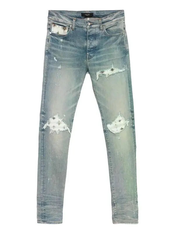 Amiri Micro Starburst Jeans - Blue