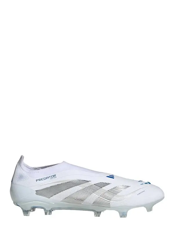 Adidas Predator Elite Laceless Fg Soccer Cleats - Footwear White/silver Metallic/bright Royal