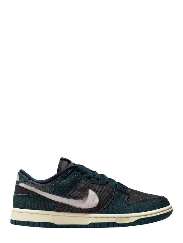 Nike Dunk Low Denim Sneakers - Armory Navy Blue/college Grey/black
