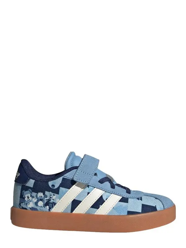 Adidas Vl Court Disney Mickey Sneakers - Ash Blue/off White/crew Blue