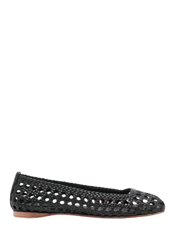 PALOMA BARCELO Shell Ballet Flats - Black