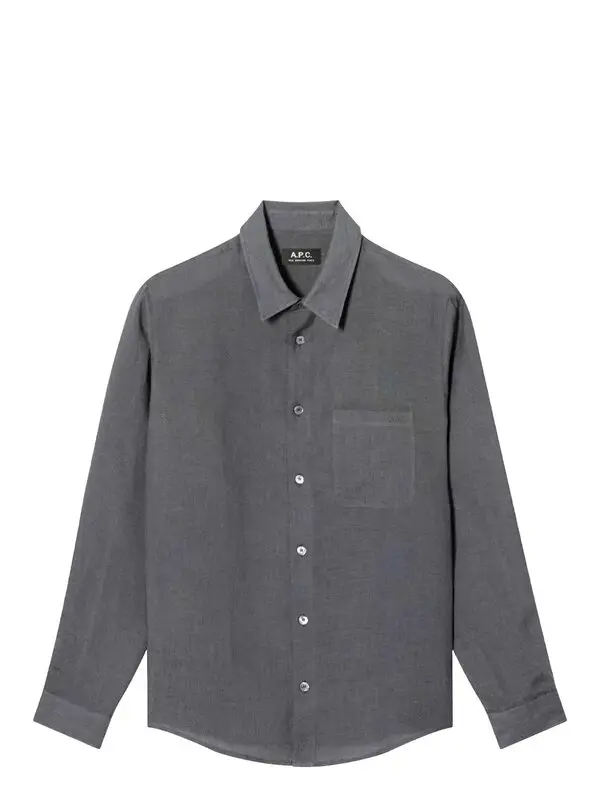 A.p.c. Patch-pocket Shirt - Grey