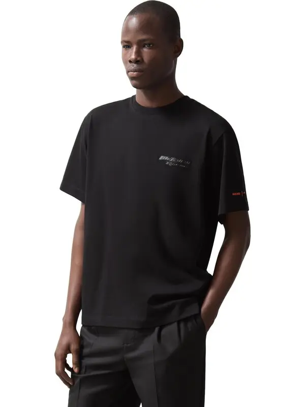 REISS F1 Team Nakata Oversized T-shirt - Black