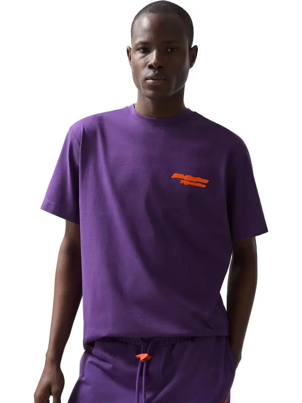REISS F1 Team Nakata Oversized T-shirt - Purple