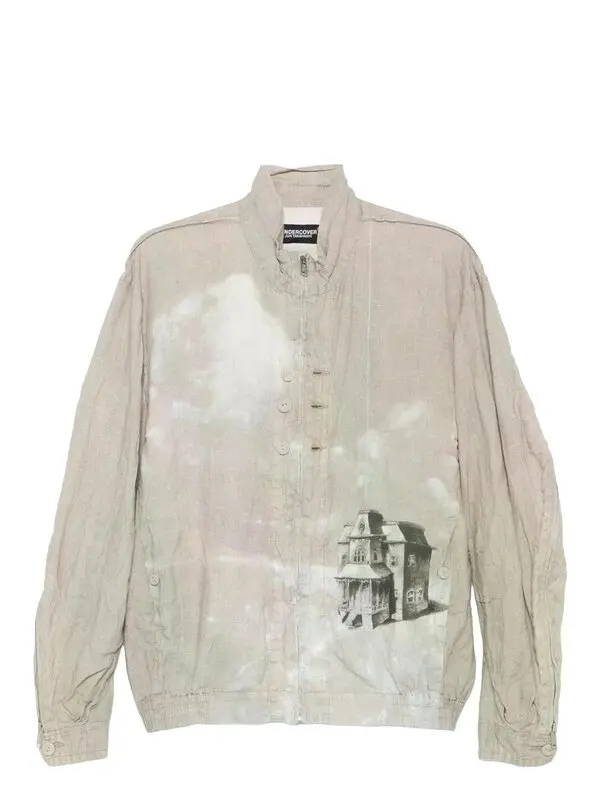 UNDERCOVERISM Linen Bomber Jacket - Neutrals