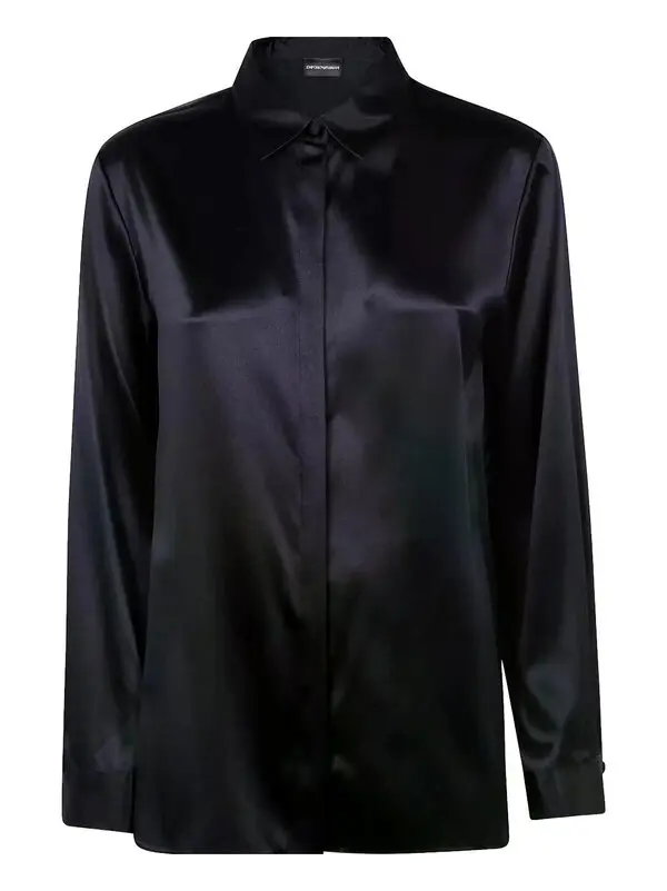 Emporio Armani Satin Shirt - Black