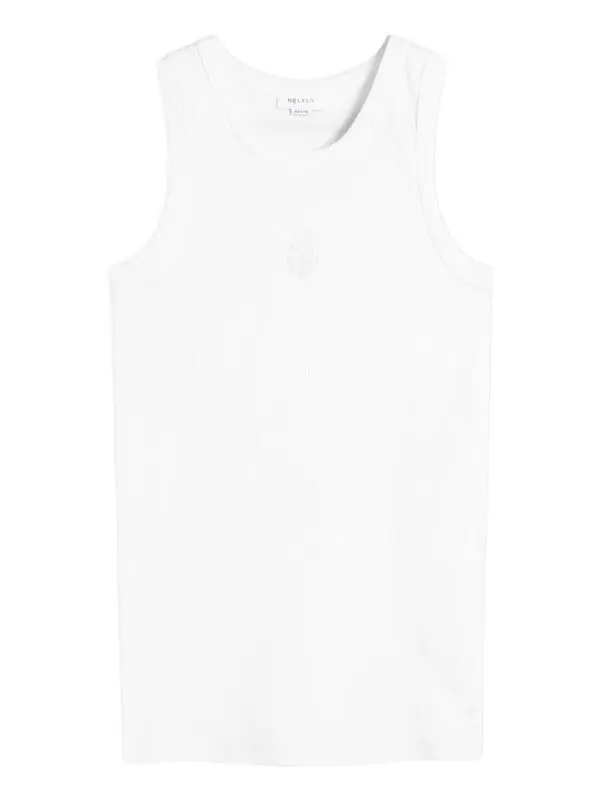Alexander McQueen Upside Down Logo Vest - Optical White