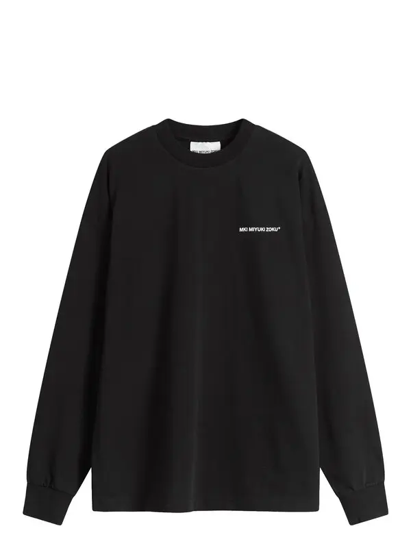 MKI MIYUKI ZOKU Uniform Long Sleeve T-shirt - Black
