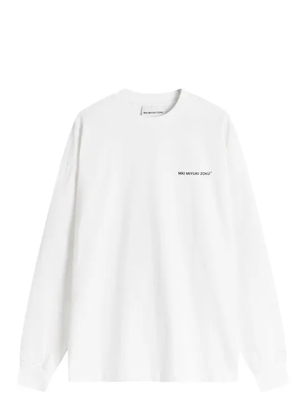 MKI MIYUKI ZOKU Uniform Long Sleeve T-shirt - White
