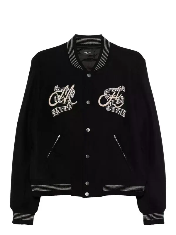 Amiri Hollywood Music Bomber Jacket - Black