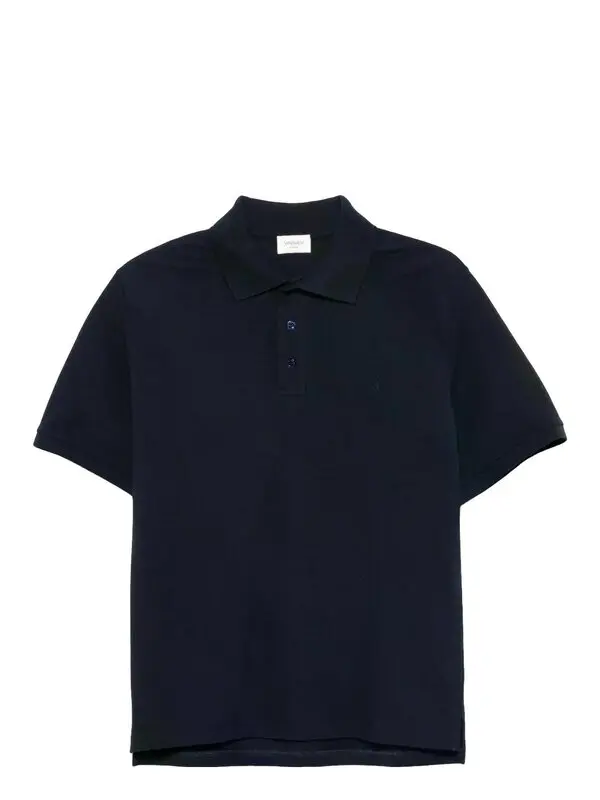 Saint Laurent Cassandre Polo Shirt - Blue