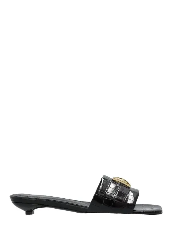 ANINE BING Appliqué Sandals - Black