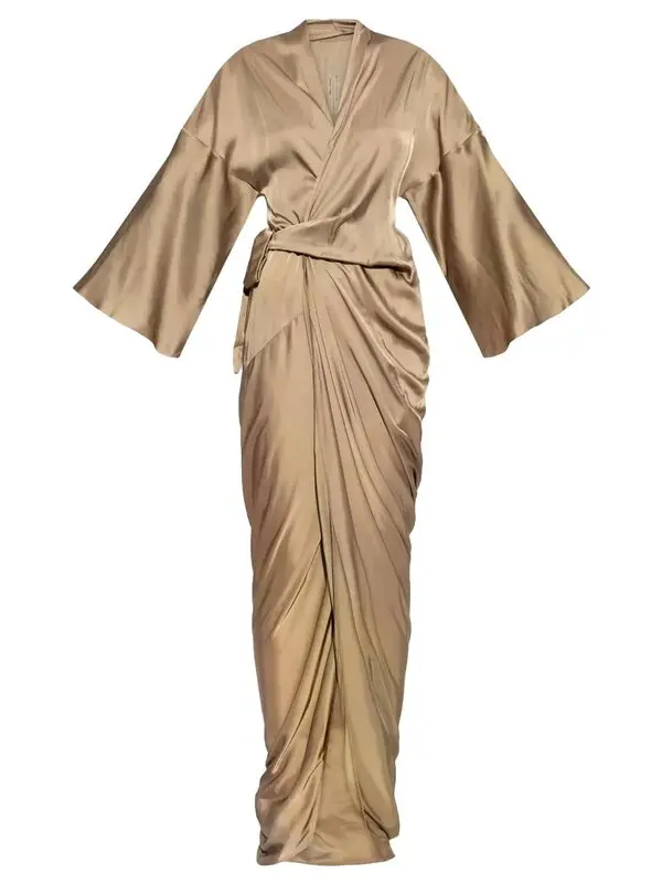 Rick Owens Wrap Gown - Gold