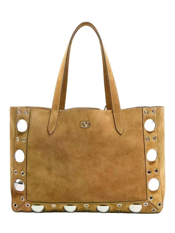 Valentino Garavani Medium Nellcôte Tote Bag - Neutrals