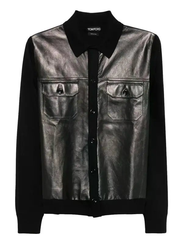 TOM FORD Panelled Shirt - Black