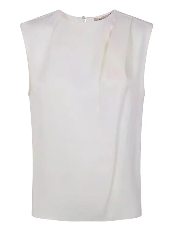 TWINSET Pleat-detail Top - White