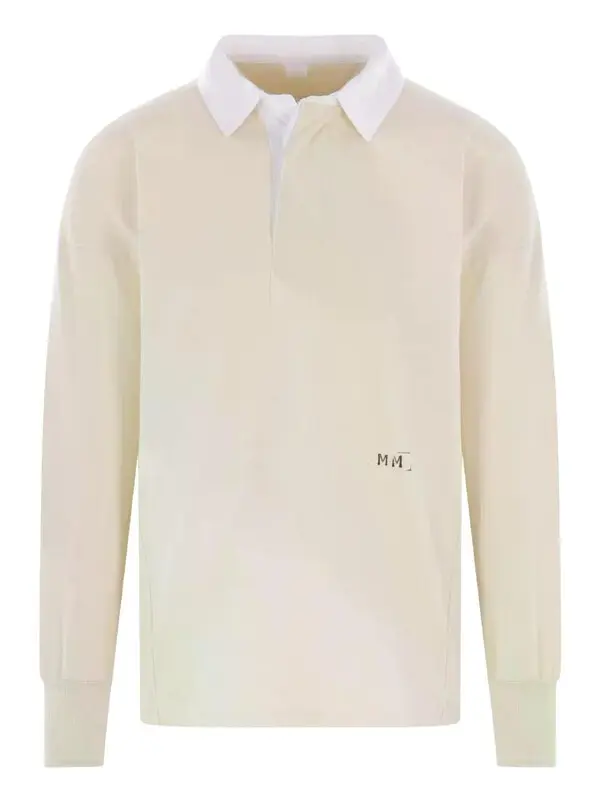 MAISON MARGIELA Cotton Polo Shirt - Neutrals