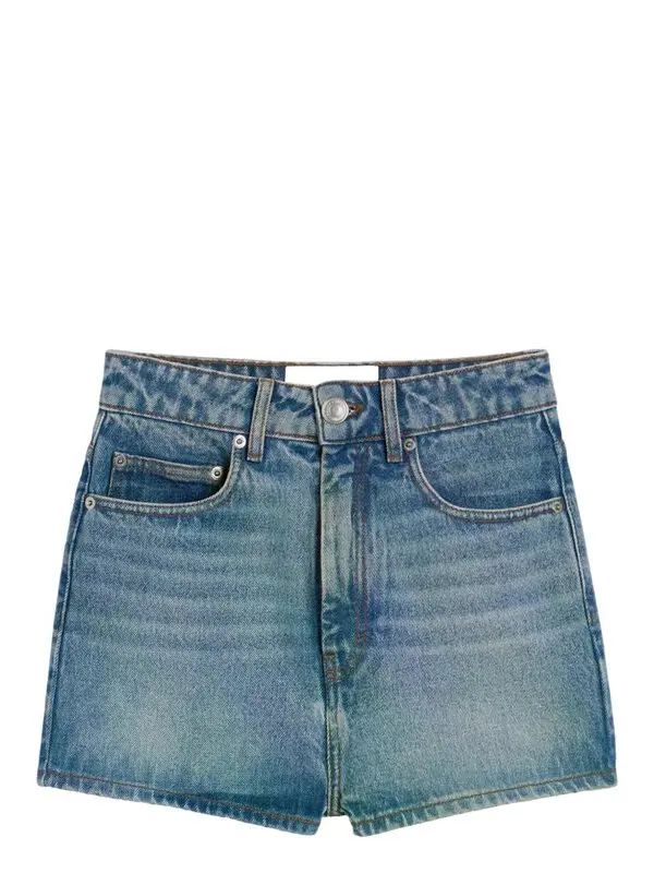 Ami Denim Mini Shorts - Blue