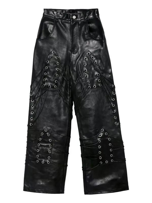 WHO DECIDES WAR BY EV BRAVADO Grommet Trousers - Black