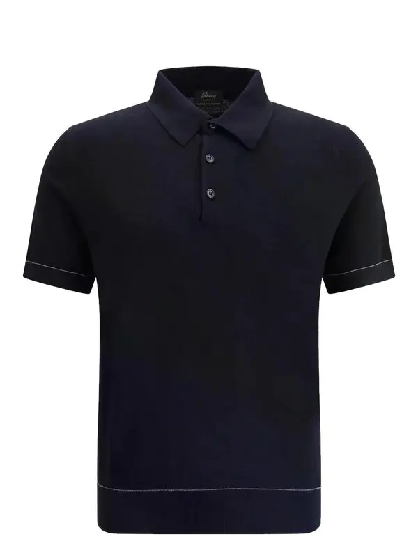 Brioni Sea Island Polo Shirt - Blue