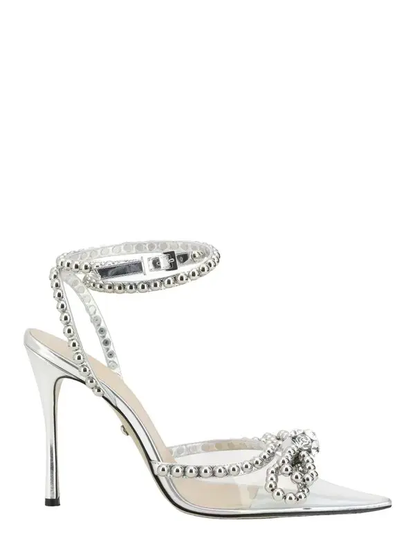 Mach & Mach Bow-embellished Pumps - Silver