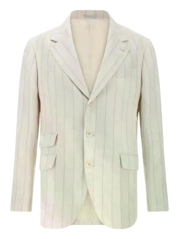 Brunello Cucinelli Linen Blazer - Neutrals