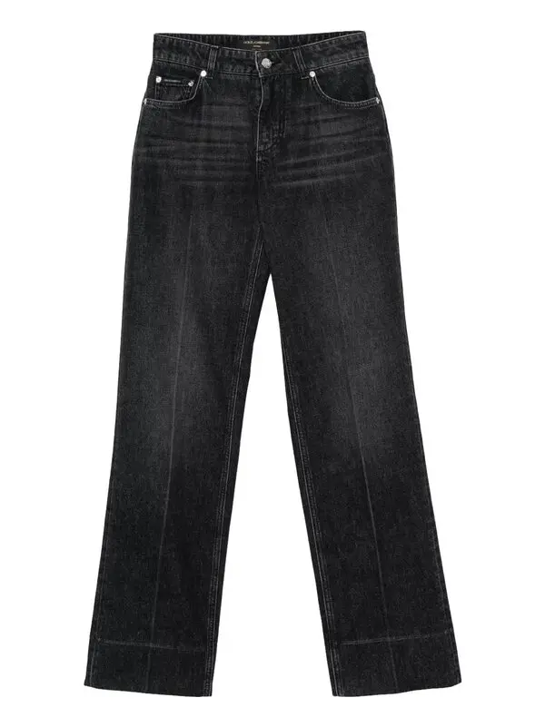 Dolce & Gabbana Straight-leg Jeans - Black