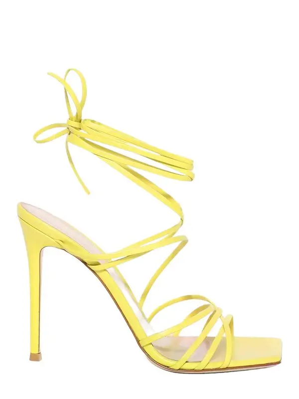 GIANVITO ROSSI Sorrento Stiletto Sandals - Yellow