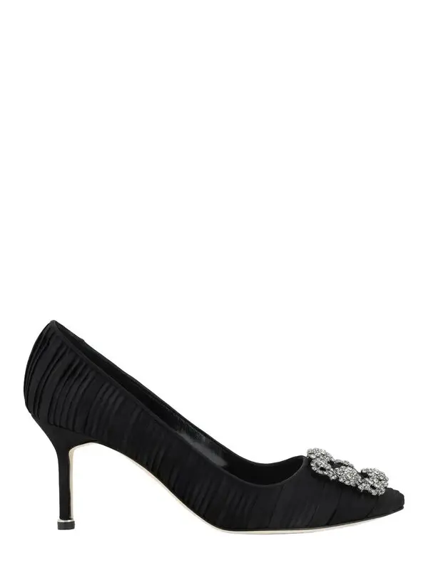 Manolo Blahnik 70mm Hangisi Pumps - Black