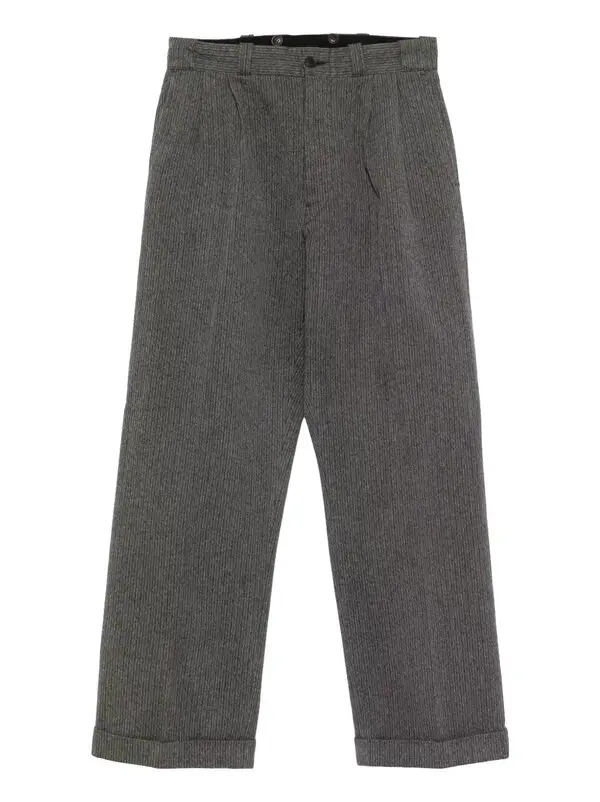 TAIGA TAKAHASHI Striped Trousers - Grey