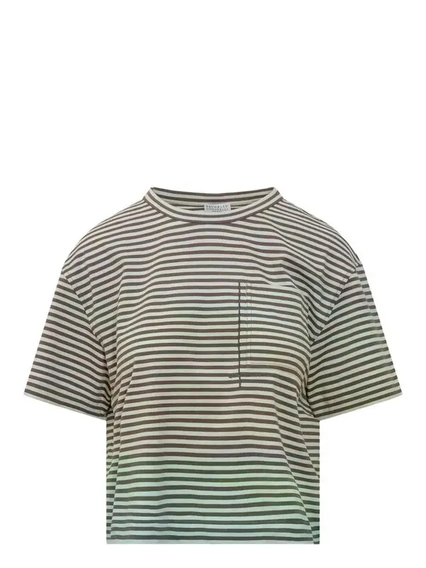 Brunello Cucinelli Striped T-shirt - White