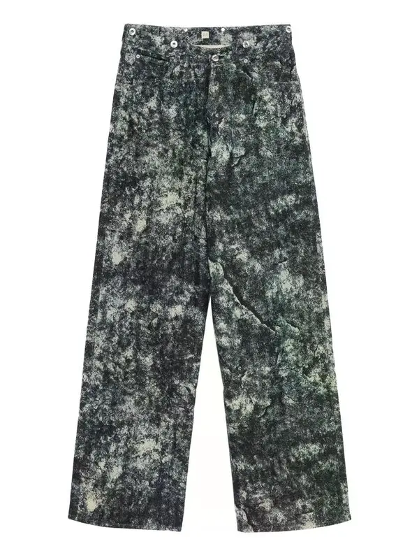 TAIGA TAKAHASHI Printed Jeans - Blue